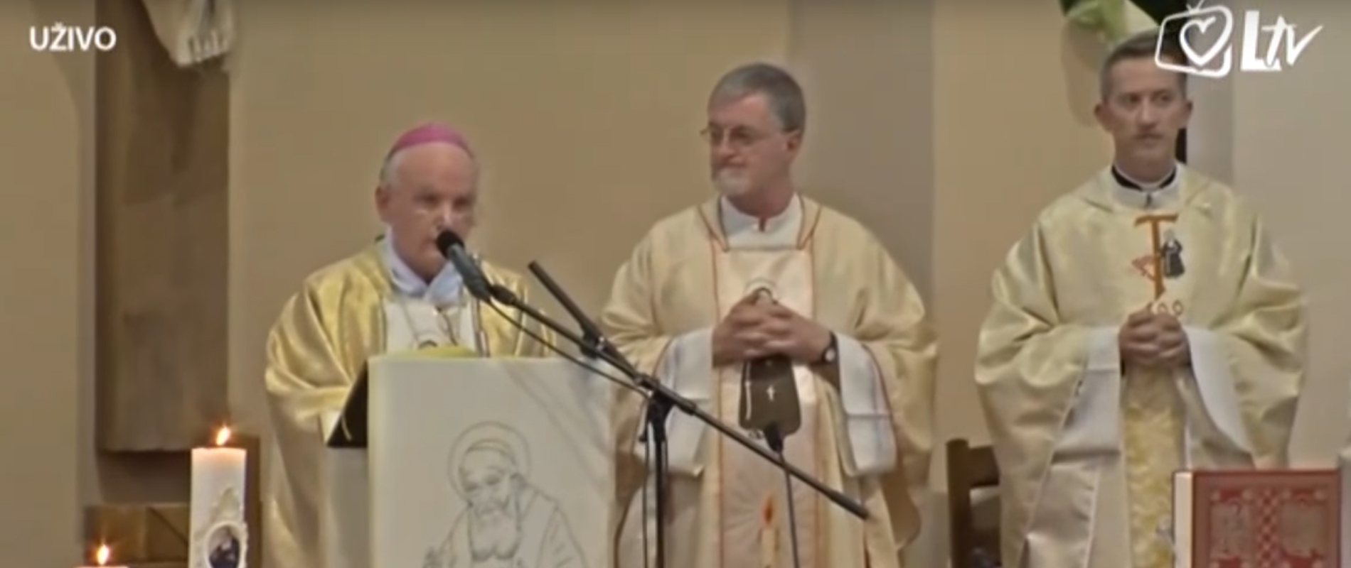 Snimke - Prijenos svete Mise - predslavi apostolski nuncij u RH mons. Alessandro D'Errico | Laudato