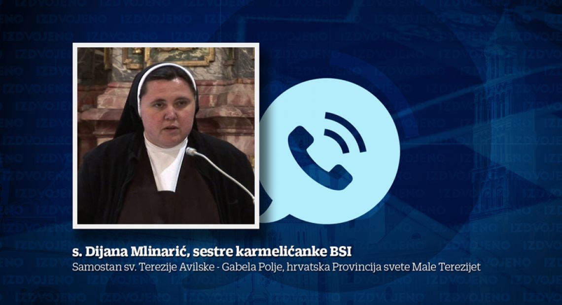 [VIDEO] Sestra Dijana Mlinarić gledateljima 'Izdvojenog' otkrila kako je otkrila duhovni poziv ...